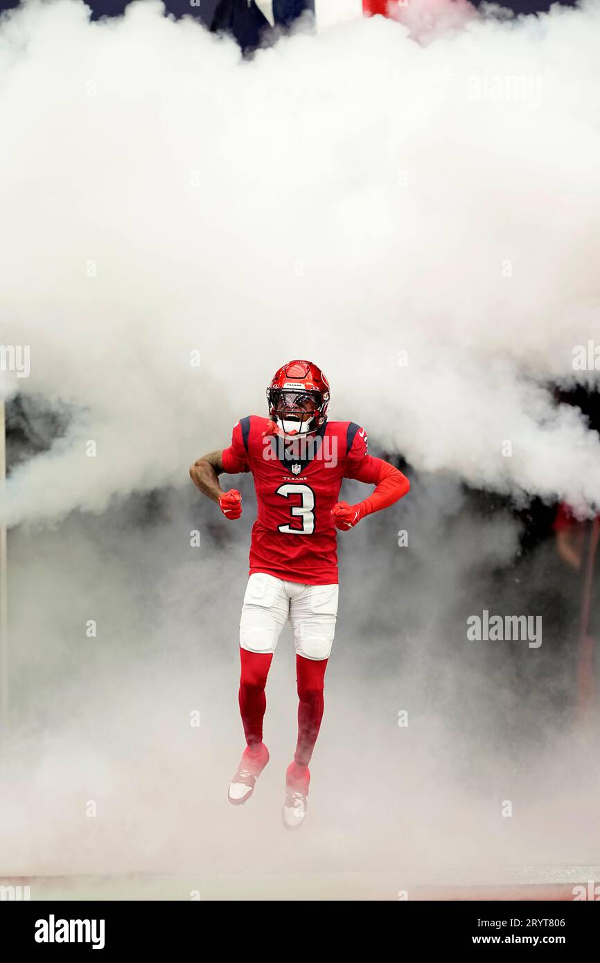 Houston Texans wide receiver Tank Dell is introduced before an NFL ...