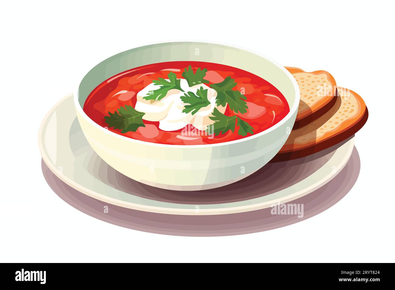 Ukrainian national dish vector vectors Stock Vector Images - Alamy