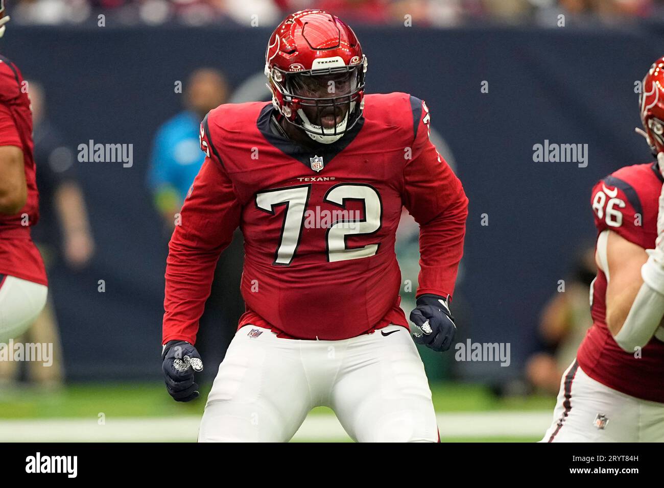Houston Texans offensive tackle Geron Christian (72) blocks against the ...