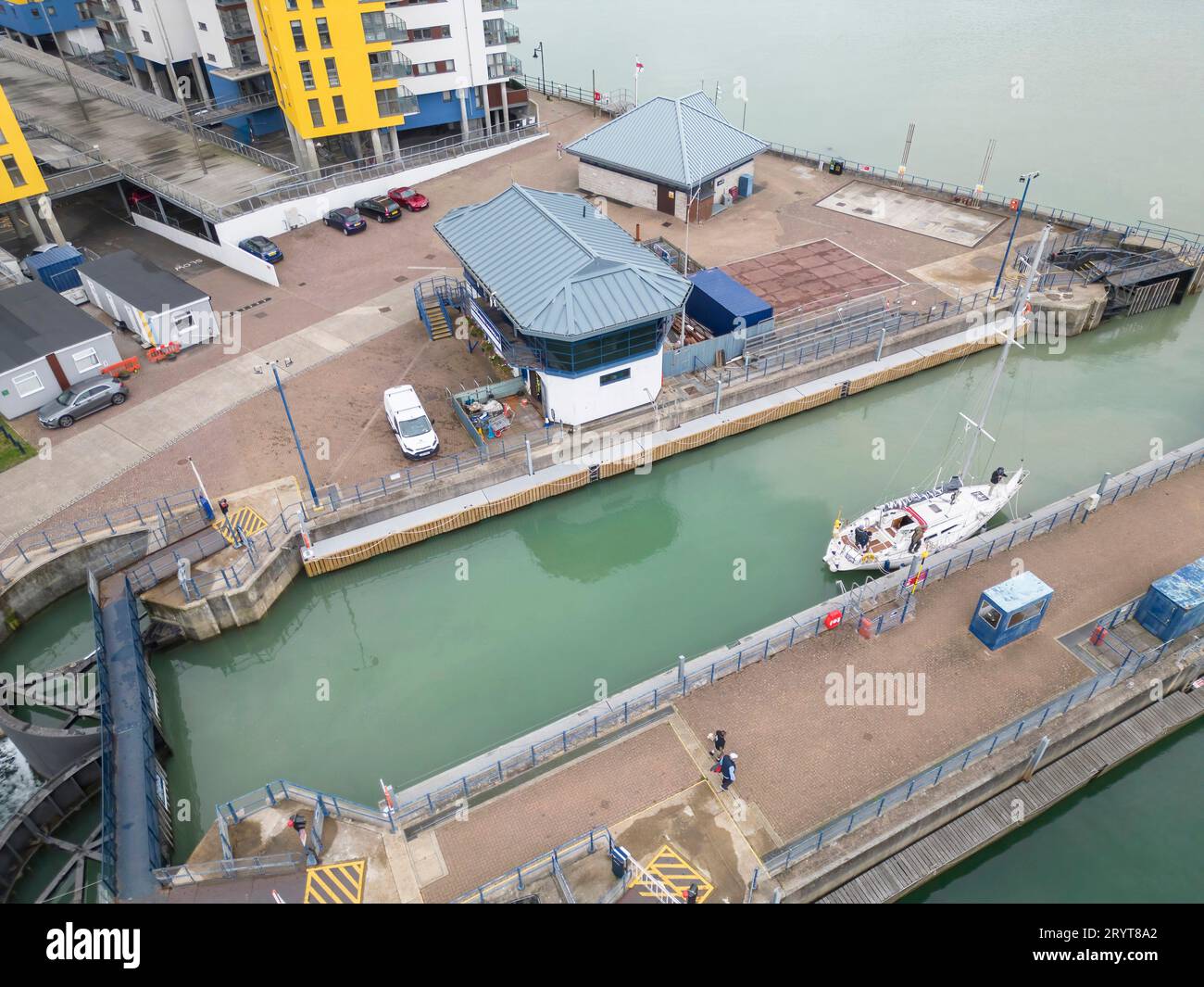 Sovereign harbour locks hi-res stock photography and images - Alamy