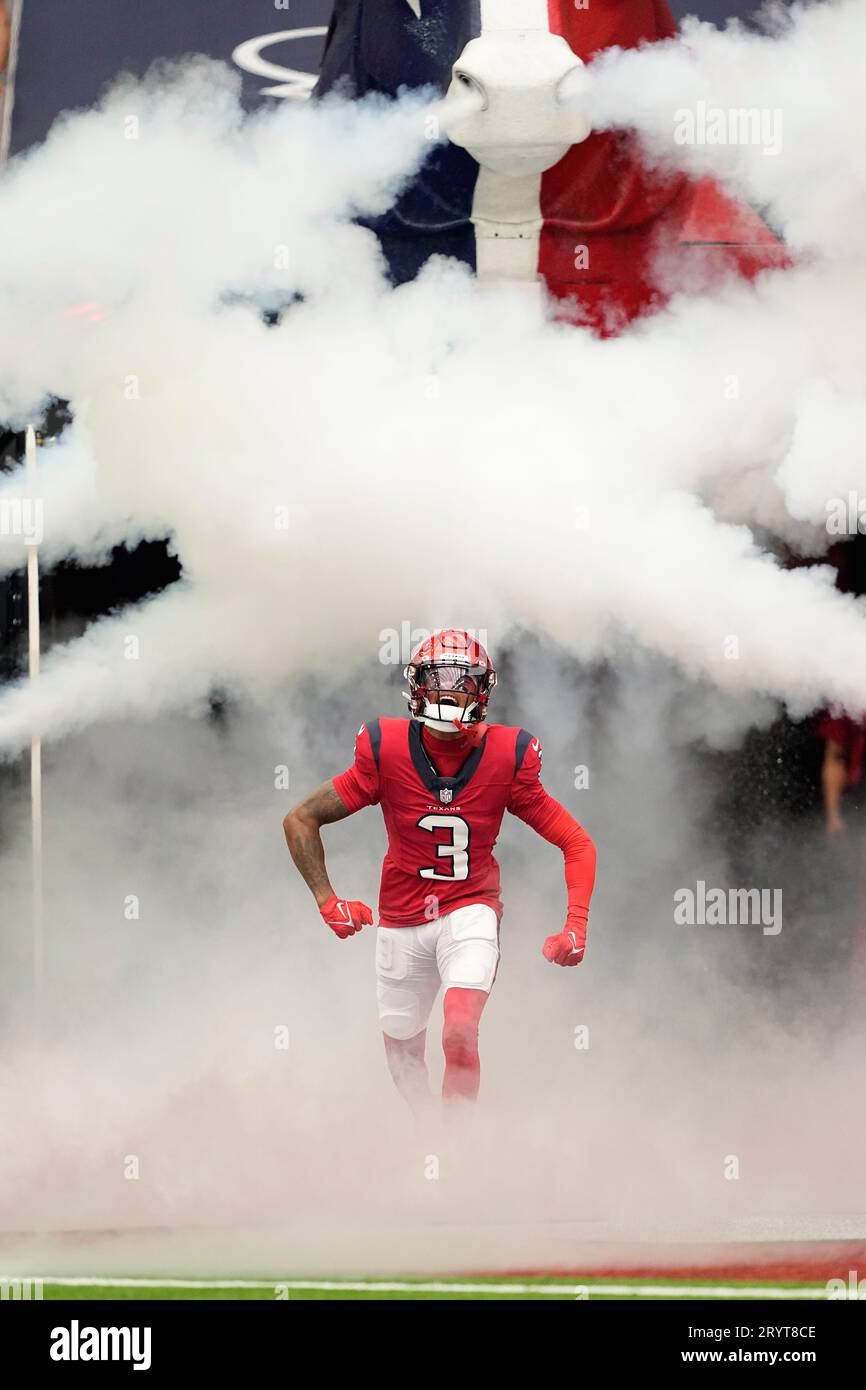 Houston Texans wide receiver Tank Dell is introduced before an NFL ...