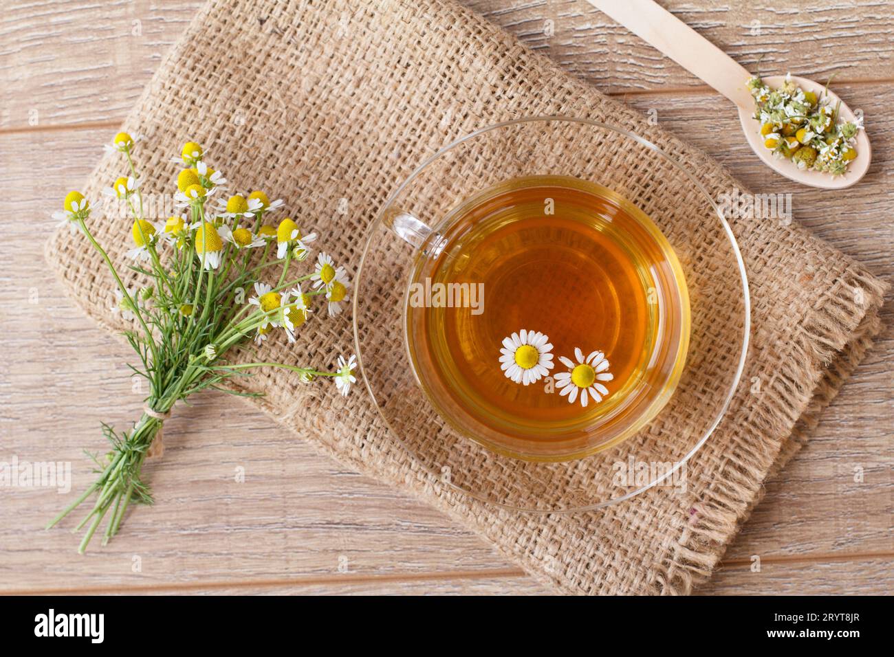 Chamomile tea and chamomile flowers hi-res stock photography and images ...