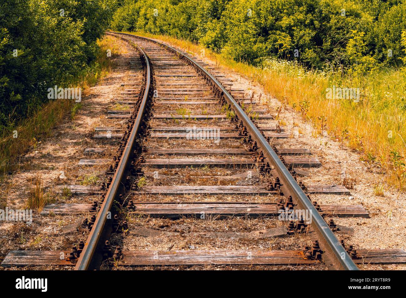 Train track curves hi-res stock photography and images - Alamy