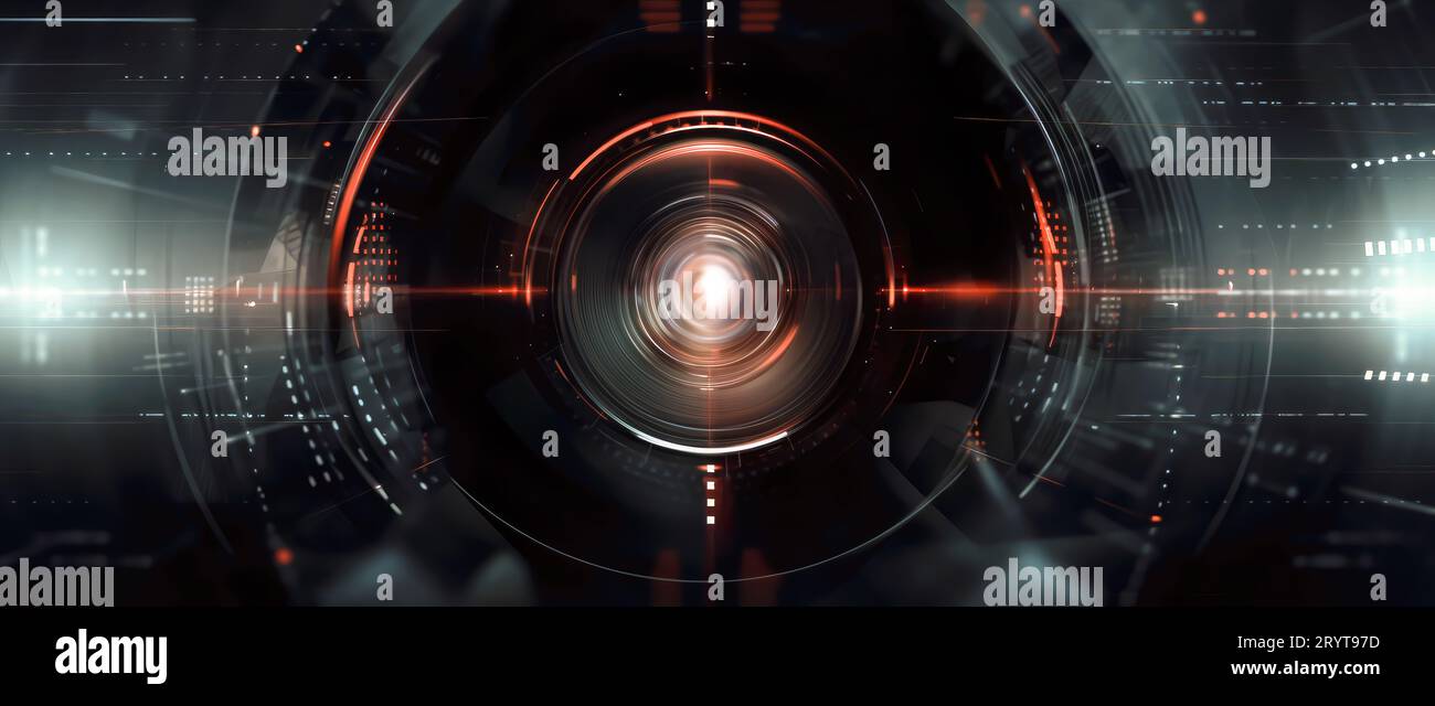 Abstract technology circular hi-res stock photography and images - Alamy