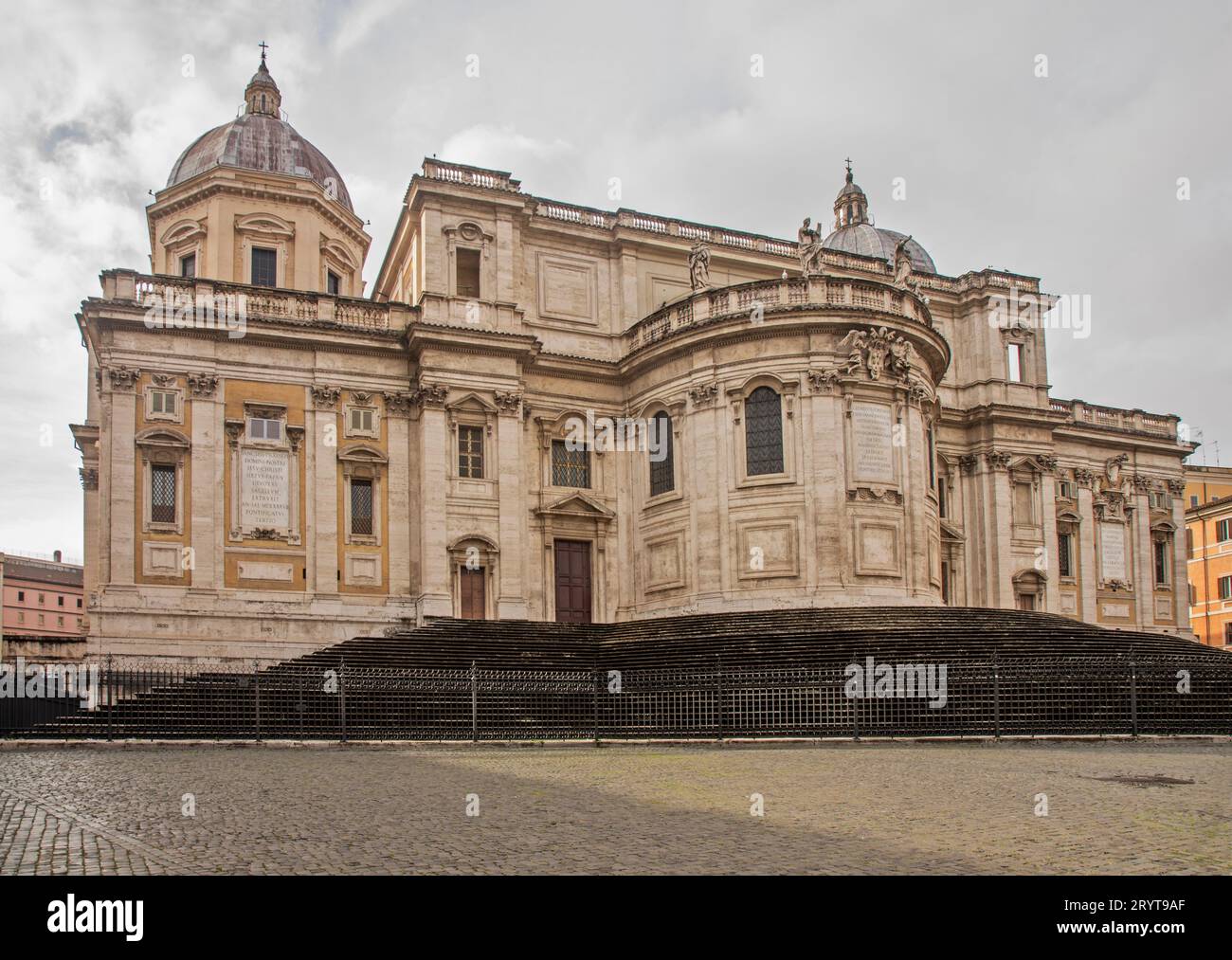 Basilica of Santa Maria Maggiore at Esquilino square in Rome. Italy ...