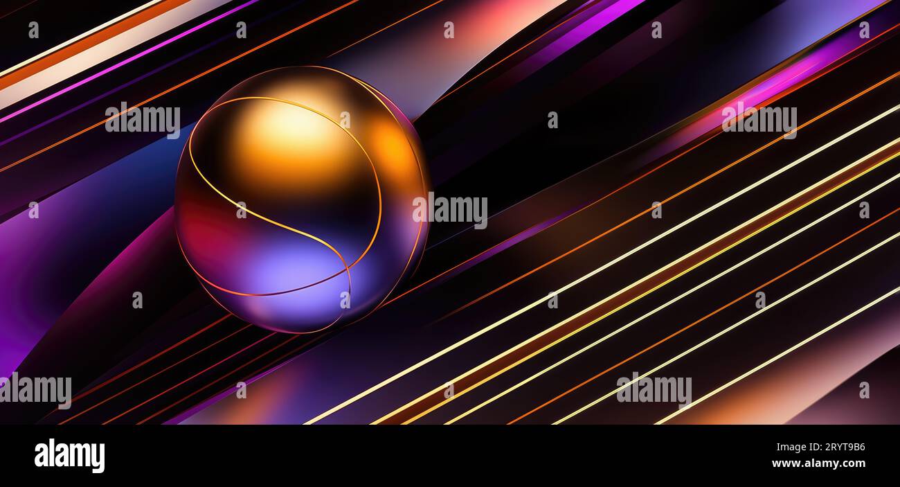 Abstract art 3d tech geometric hi-res stock photography and images - Alamy