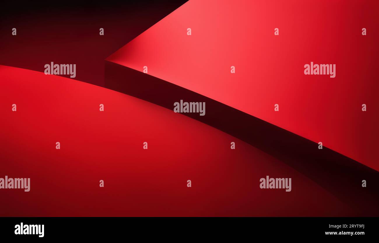 Red Color Minimalistic Style Background Stock Photo - Alamy