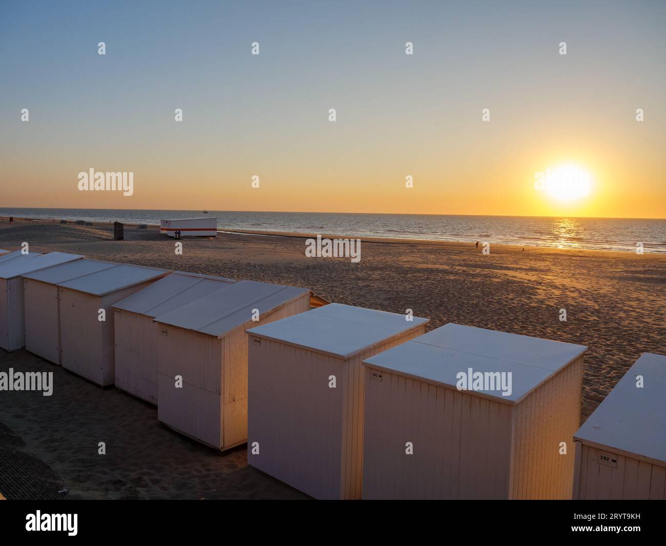 The beach of de Haan Stock Photo - Alamy