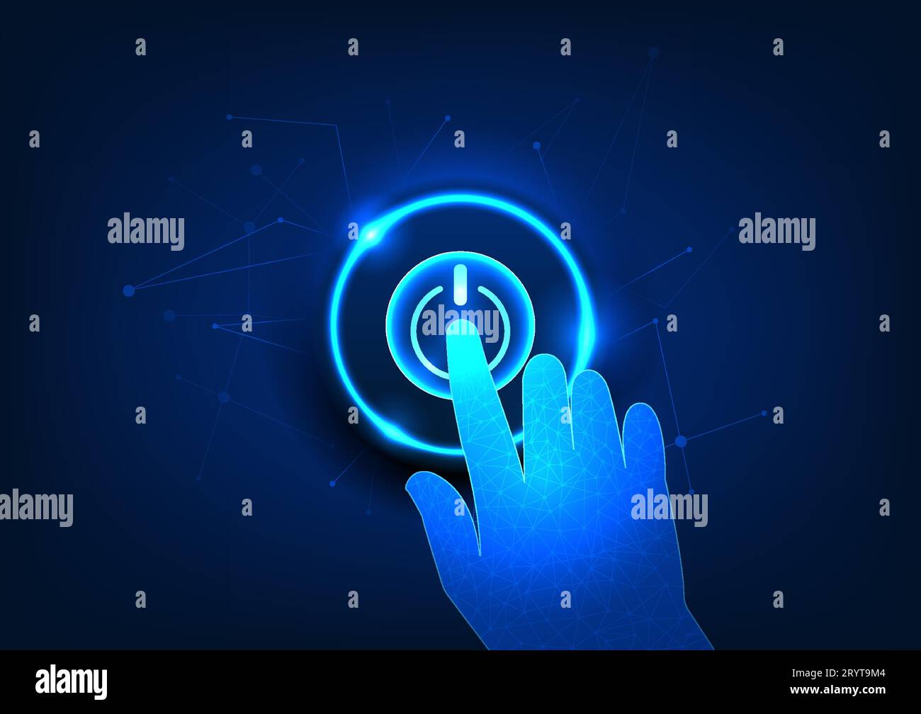 Light coming out of hand Stock Vector Images - Alamy