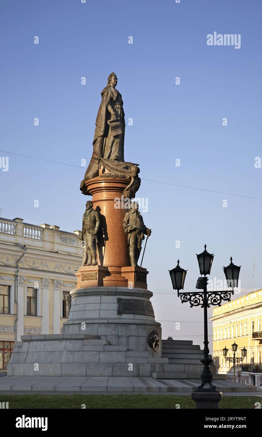 Statue of Catherine Great in Odessa. Ukraine Stock Photo - Alamy
