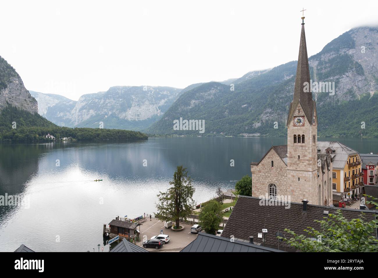 Evangelische Pfarrkirche Hallstatt (Protestant Church) in historic ...