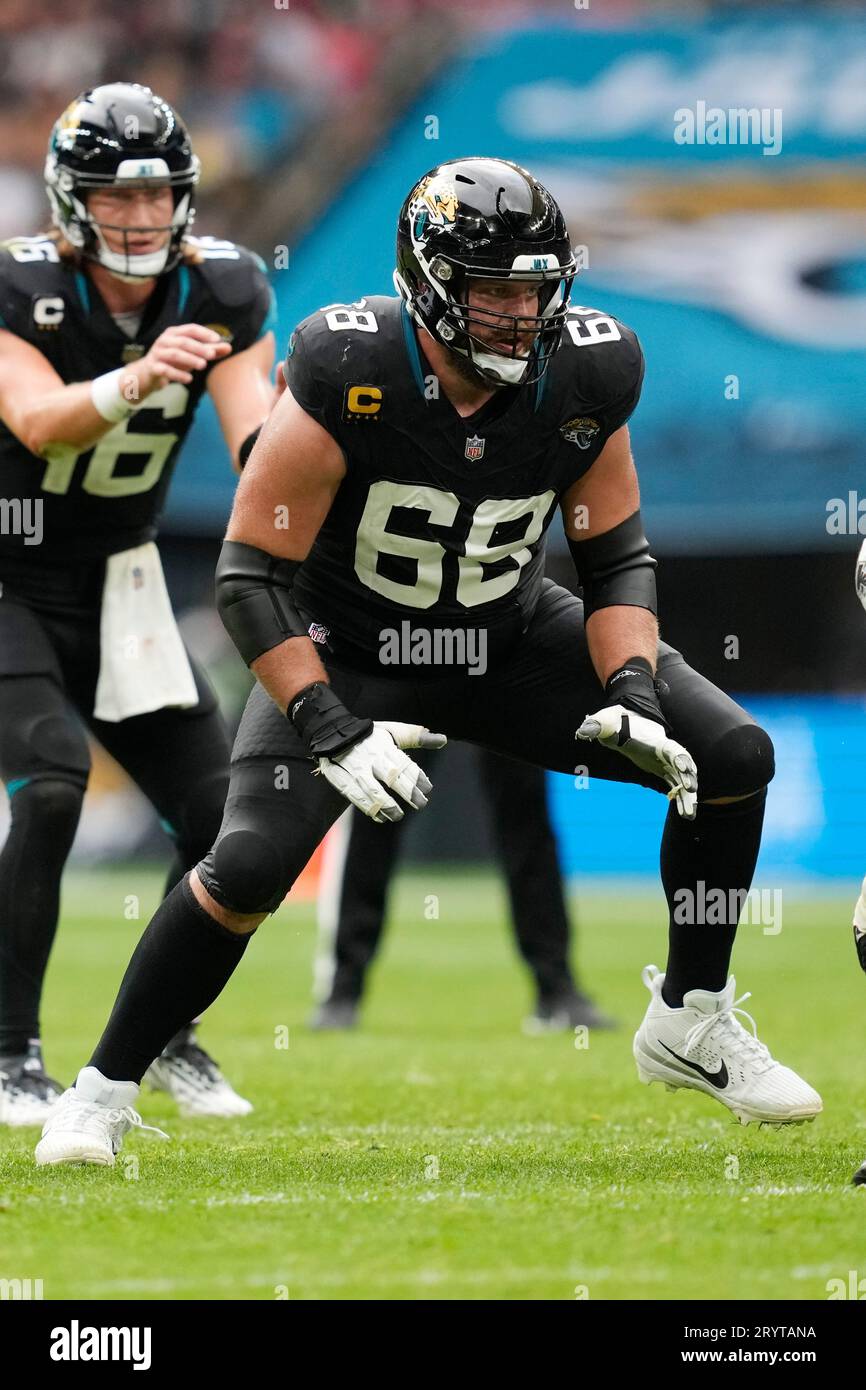 Jacksonville Jaguars guard Brandon Scherff (68) in action during an NFL ...