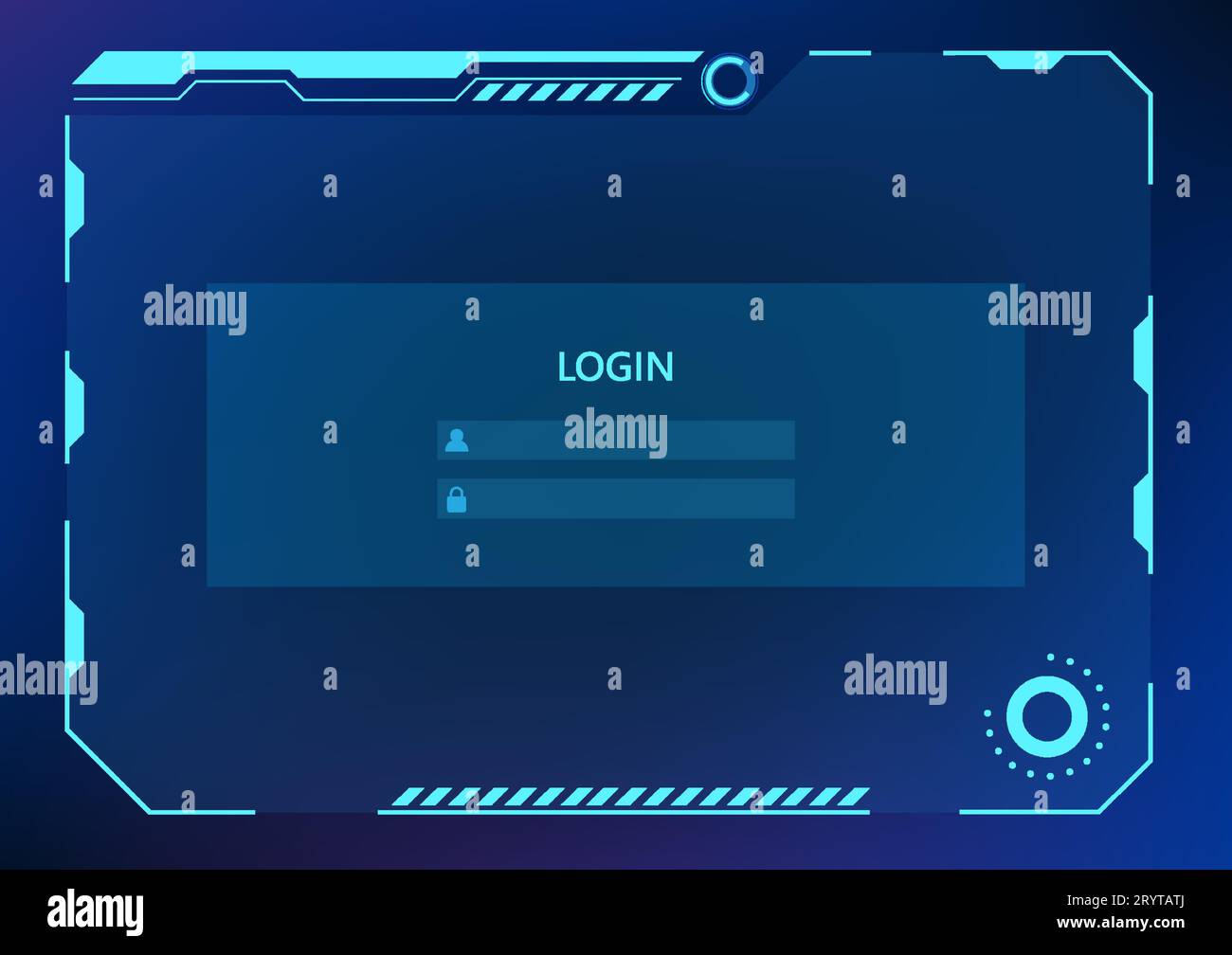 Technology screen used for login to access important information. It is ...
