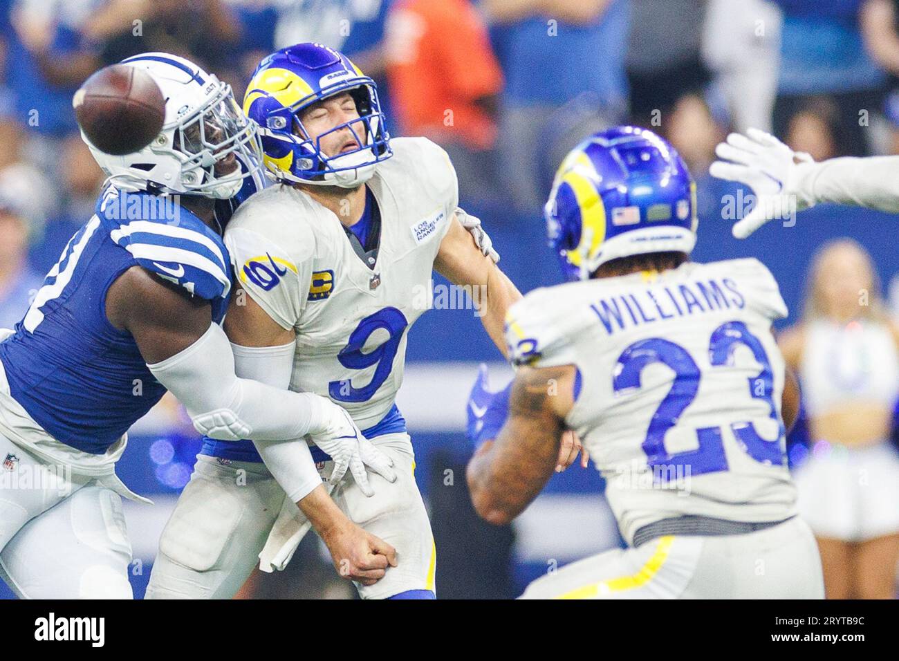 October 01, 2023: Indianapolis Colts defensive lineman Dayo Odeyingbo ...