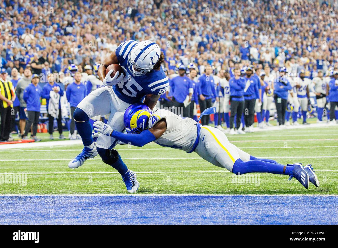 October 01, 2023: Indianapolis Colts tight end Andrew Ogletree (85 ...