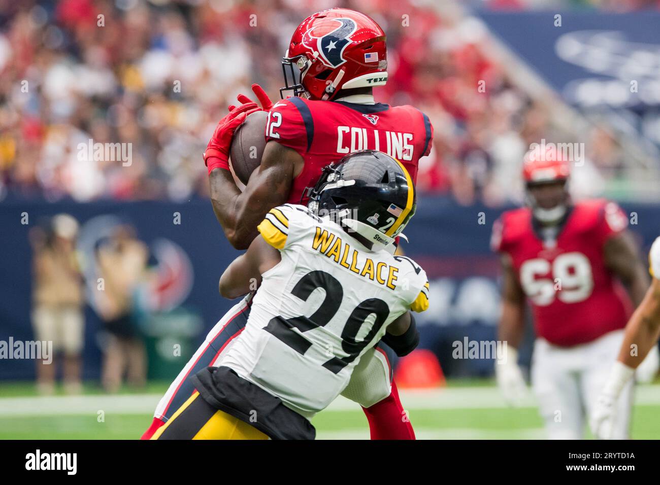 October 1, 2023: Houston Texans wide receiver Nico Collins (12) makes a ...