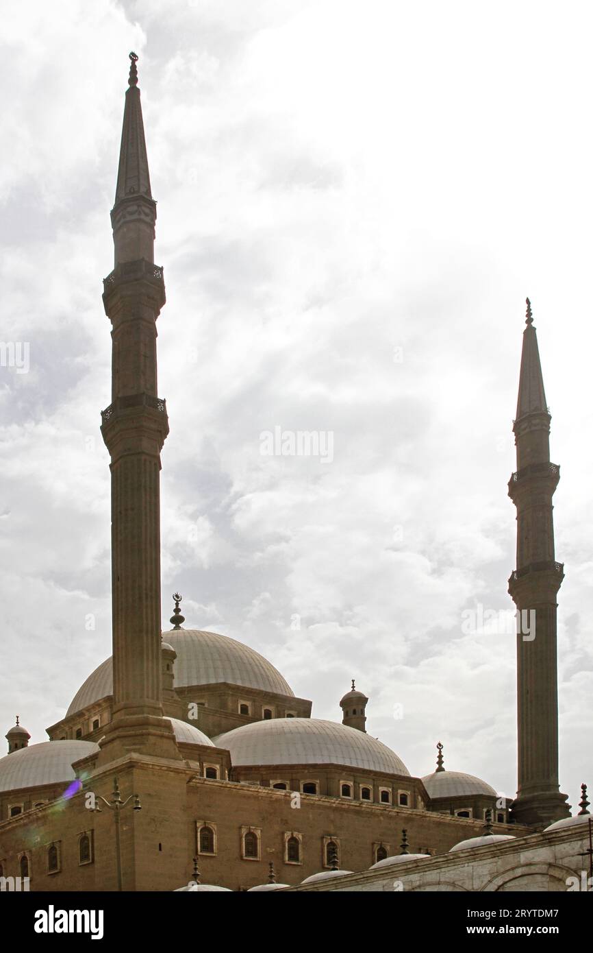 Alabaster Mosque Mohammed Ali at Citadel in Cairo Egypt Stock Photo - Alamy