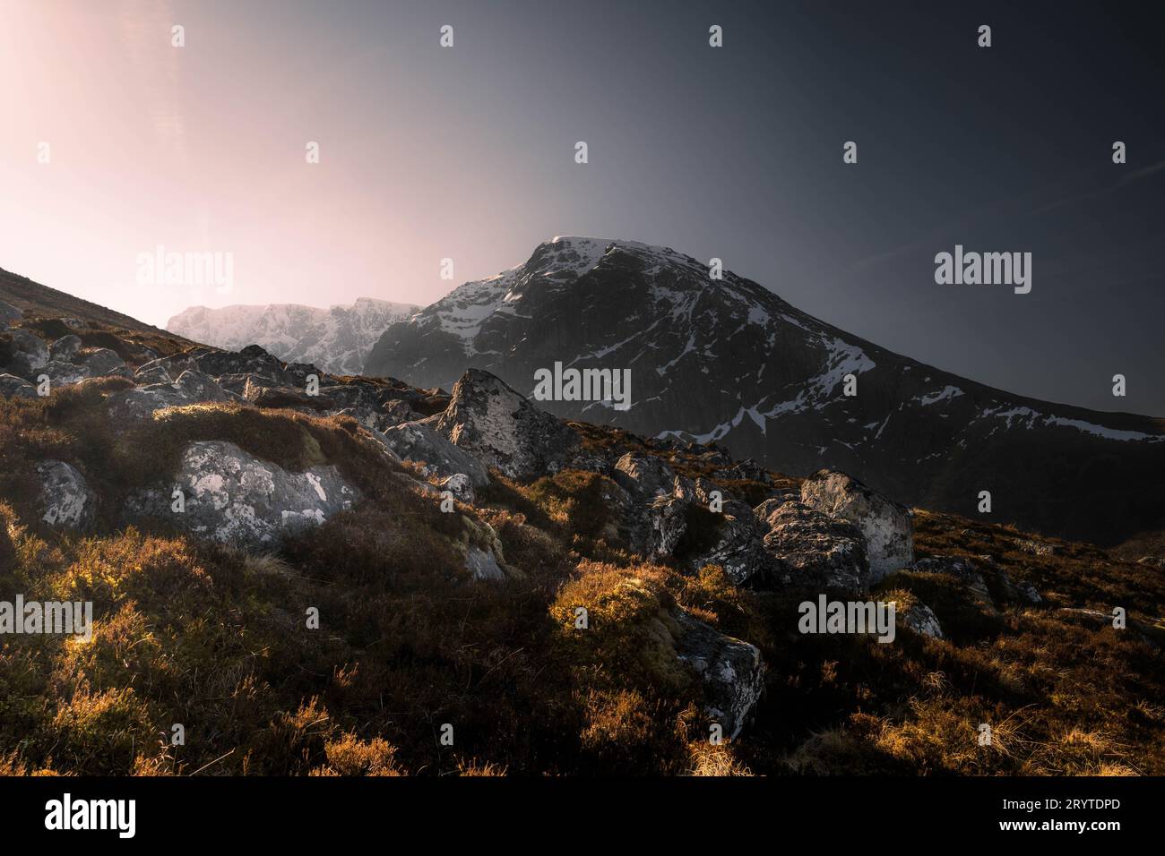 An autumnal scene at the base of Ben Nevis, Scotland's highest mountain ...