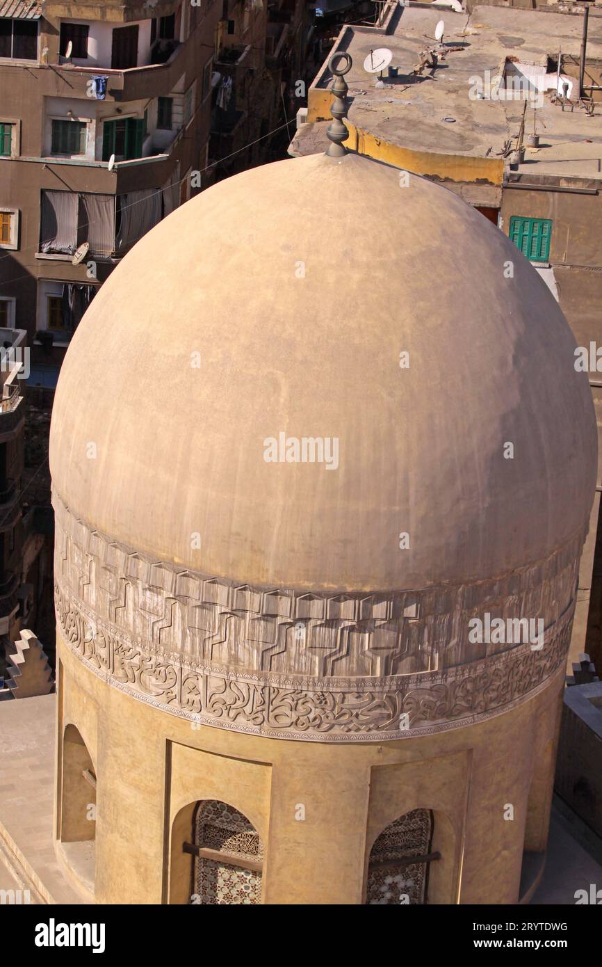 Aerial View of Dome Building Structure in Old Cairo Egypt Stock Photo ...