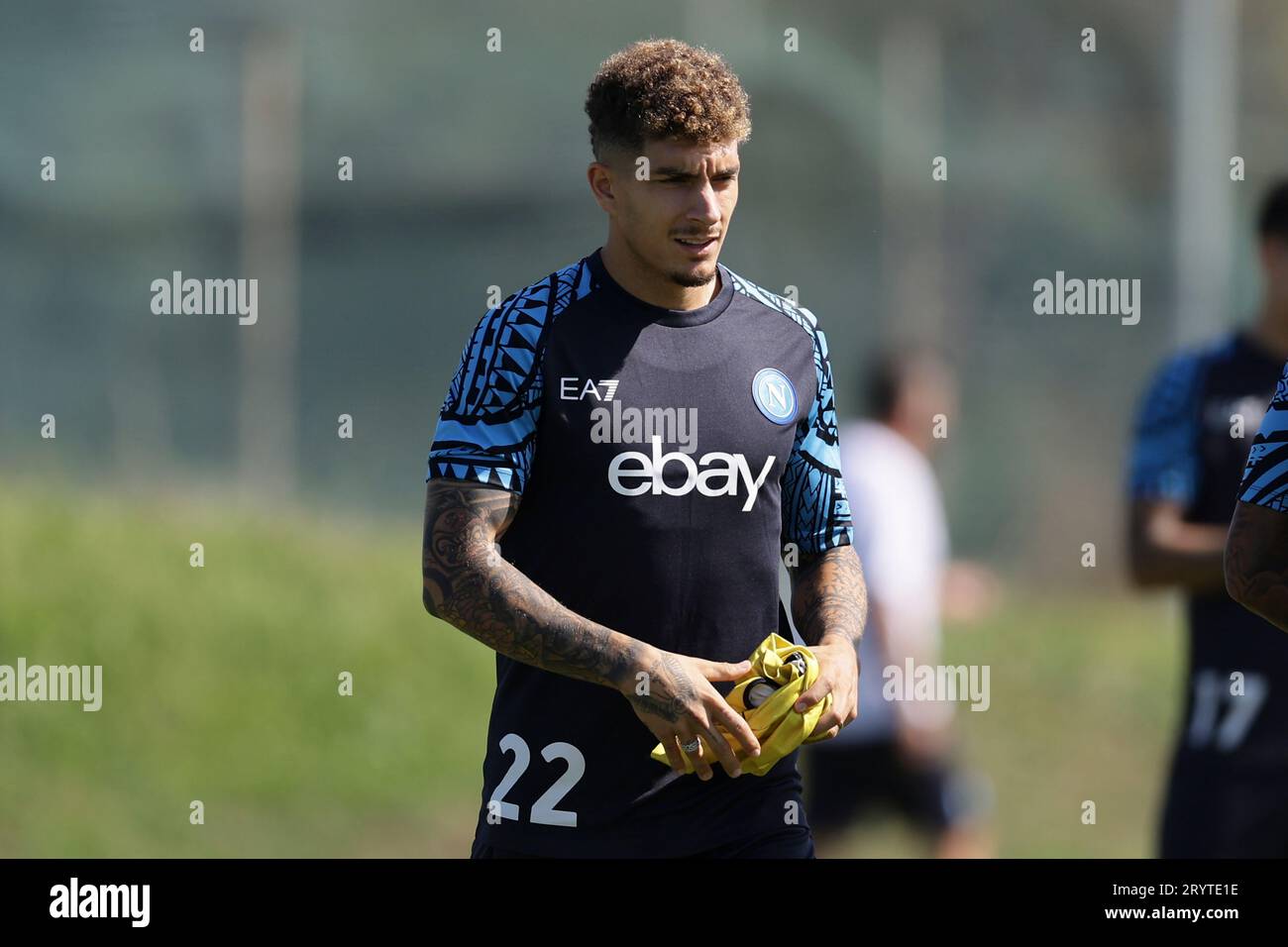 SSC Napoli's Italian defender Giovanni Di Lorenzo looks during training ...