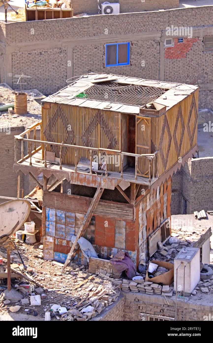 Square Room Structure at Roof Top of Building in Old Cairo Egypt Stock ...