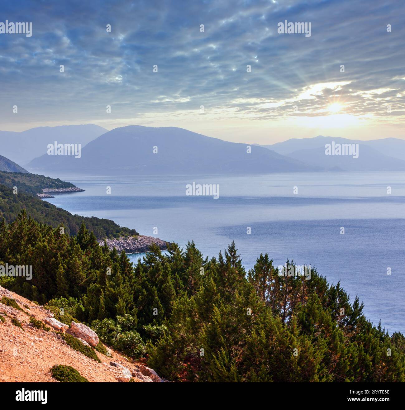 South cape of Lefkas island, Greece Stock Photo - Alamy