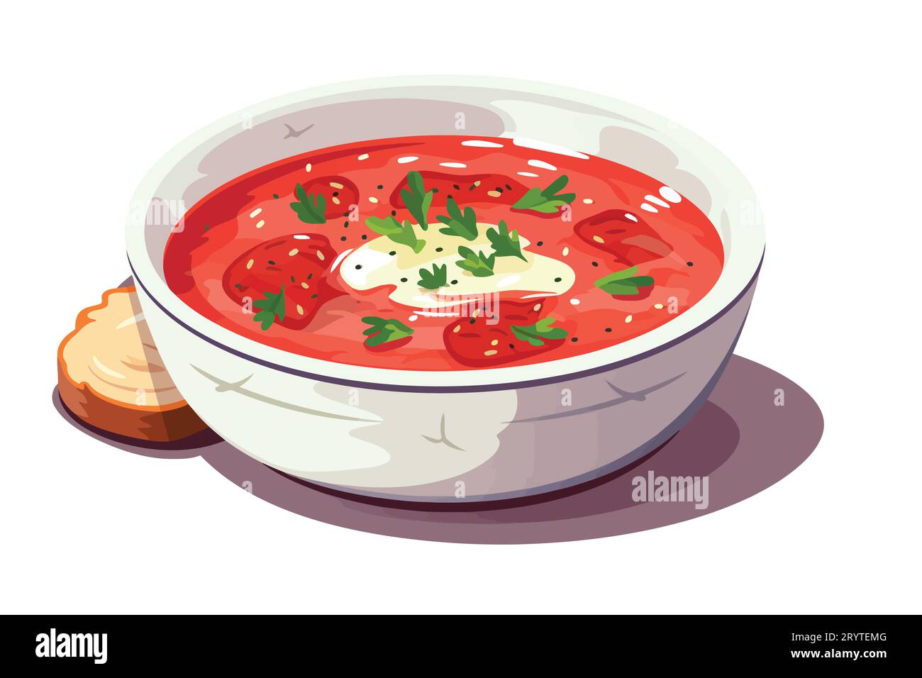 Ukrainian national dish vector vectors Stock Vector Images - Alamy