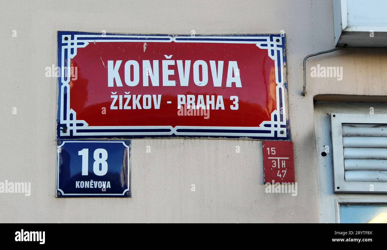 Unveiling of the first street sign of Hartig (Hartigova) in the former ...