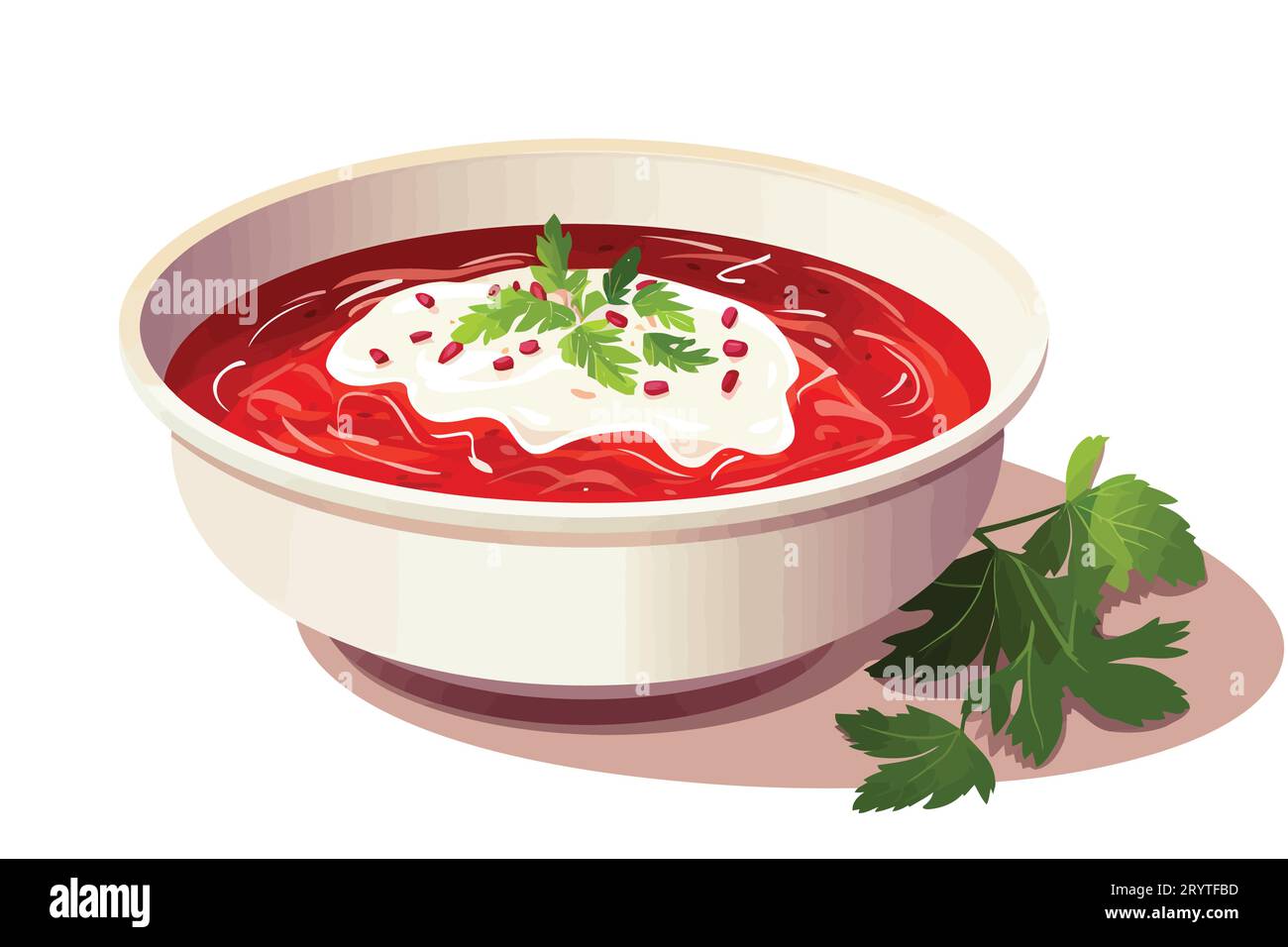 Ukrainian national dish vector vectors Stock Vector Images - Alamy