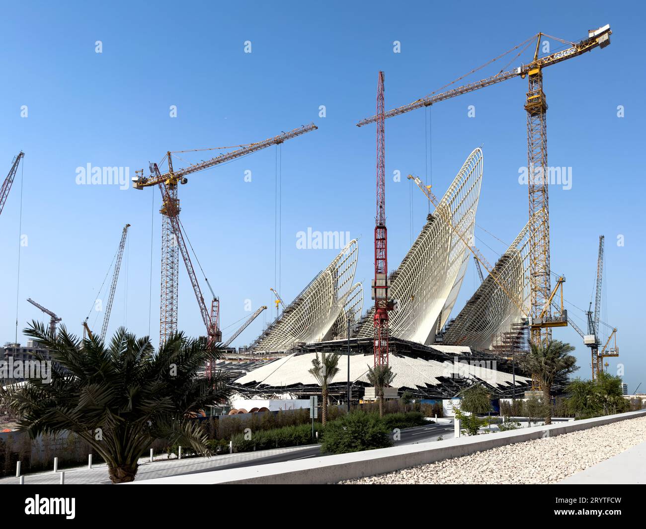 The construction of the Zayed National Museum seen from The Abrahamic ...