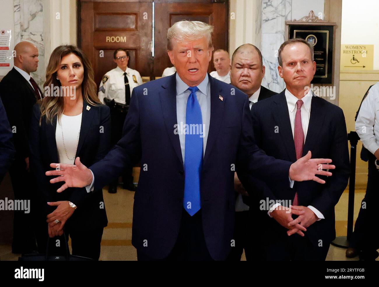 New York, United States. 02nd Oct, 2023. Former United States President ...