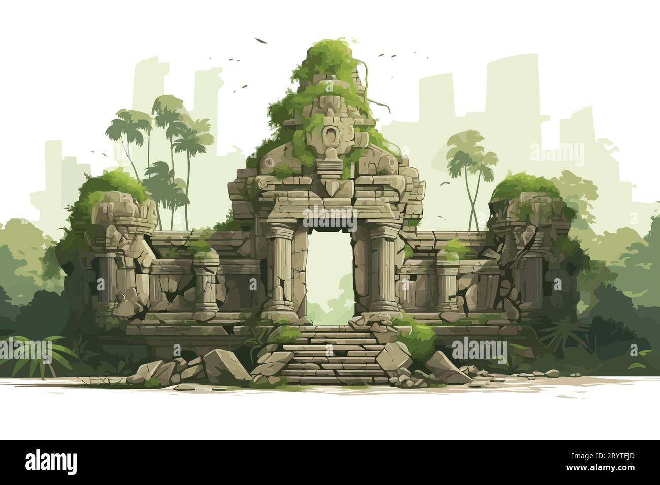 Ziggurat vector vectors hi-res stock photography and images - Alamy