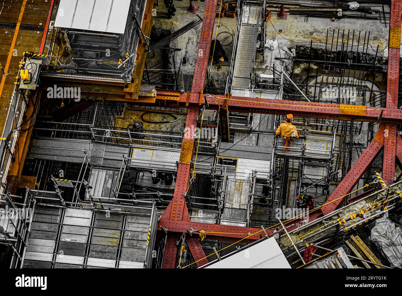 High -rise building construction site Stock Photo - Alamy