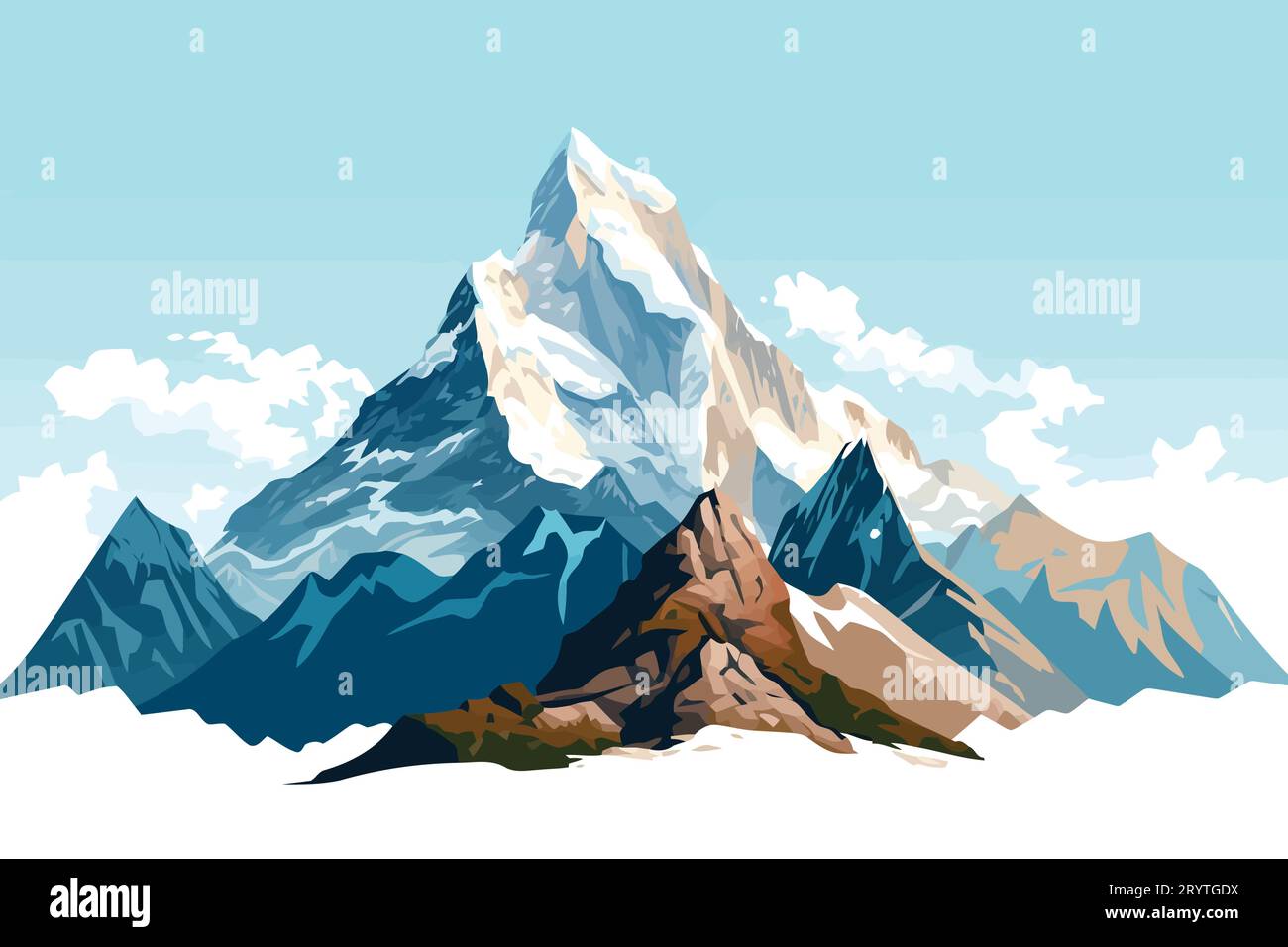Himalaya wildlife Stock Vector Images - Alamy