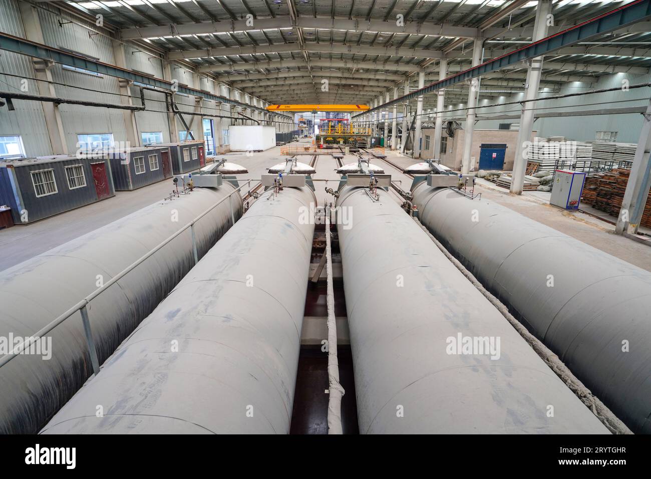 Autoclave in the production line of new building materials calcium ...