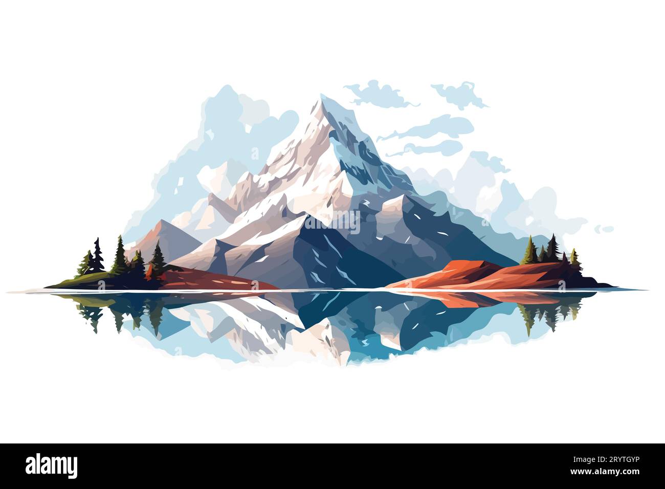 Himalayas vector vectors hi-res stock photography and images - Alamy