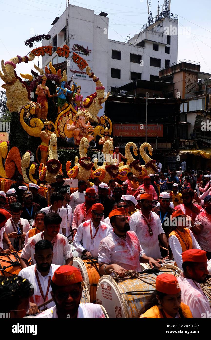 Pune, India - September 29, 2023, Guruji Talim Ganpati, Pune Ganpati ...