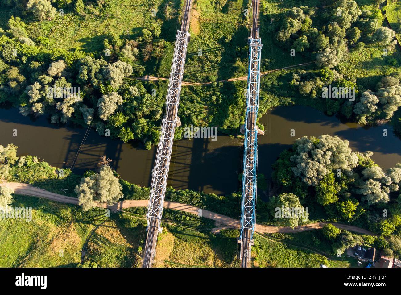 Two railway bridges hi-res stock photography and images - Alamy