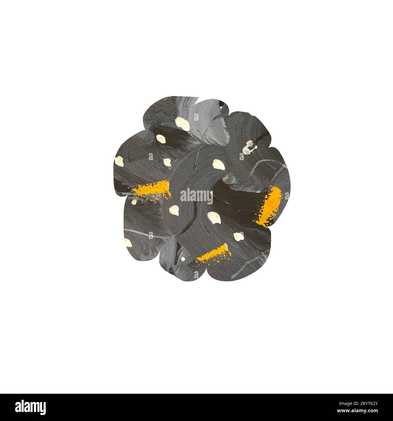 Dot point cut out hand drawn watercolor Stock Photo - Alamy