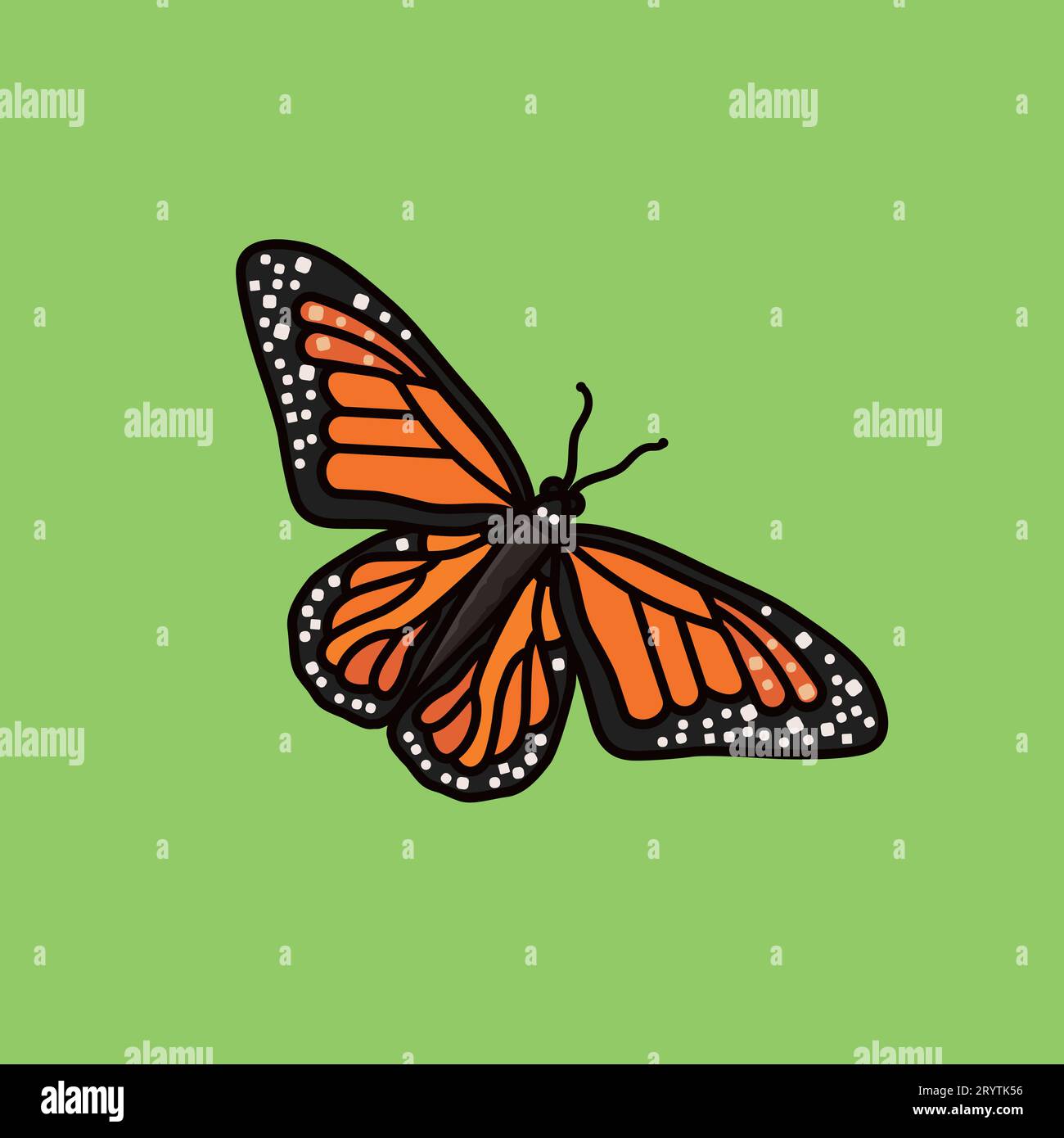 Butterfly vector illustration for Western Monarch Day on February 5 Stock Vector Image & Art - Alamy