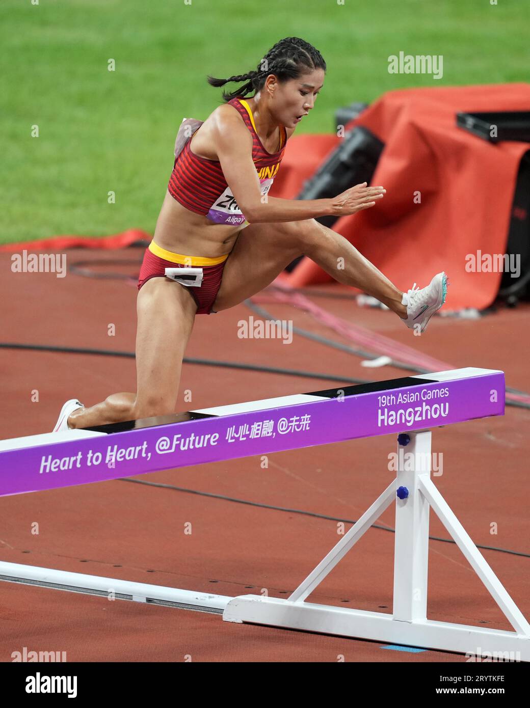 Hangzhou, China's Zhejiang Province. 2nd Oct, 2023. Zhang Xinyan of ...