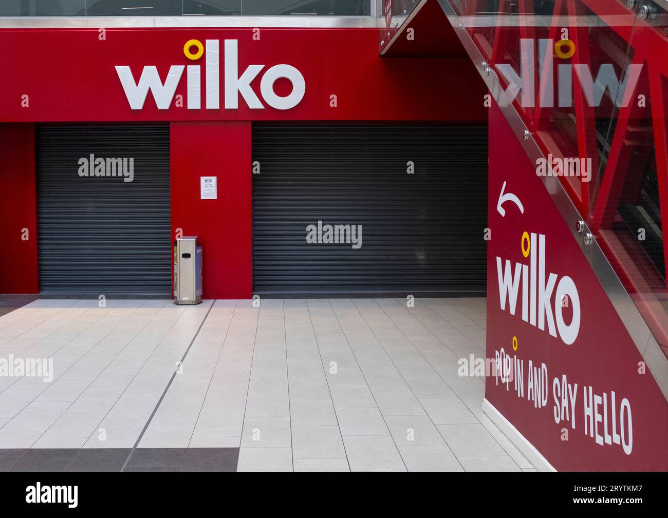 Shuttered Wilko store in the Darwin Centre, Shrewsbury, Shropshire ...
