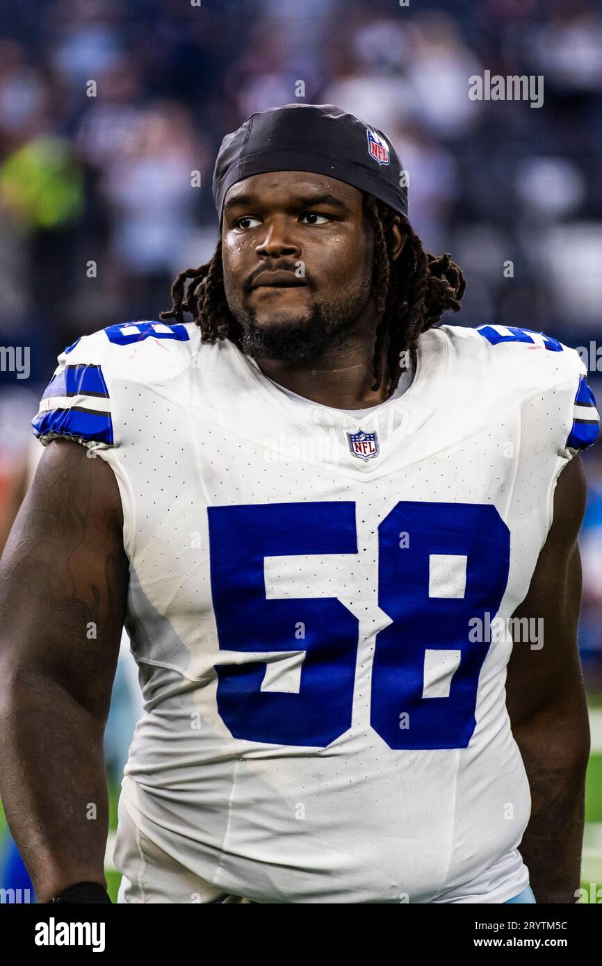 Dallas Cowboys defensive tackle Mazi Smith (58) is seen after an NFL ...