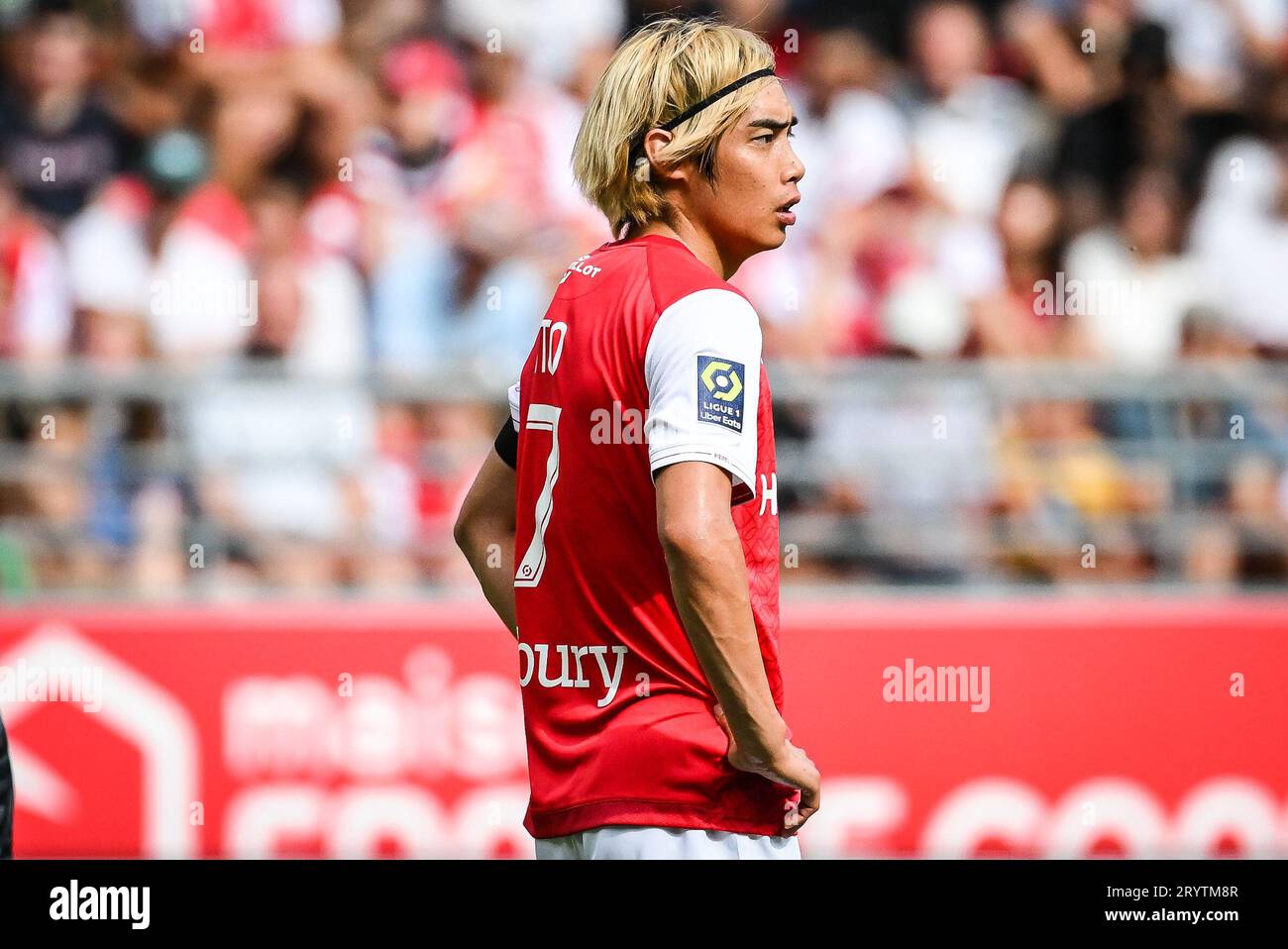 Reims, France. 17th Sep, 2023. Junya ITO of Reims during the French ...