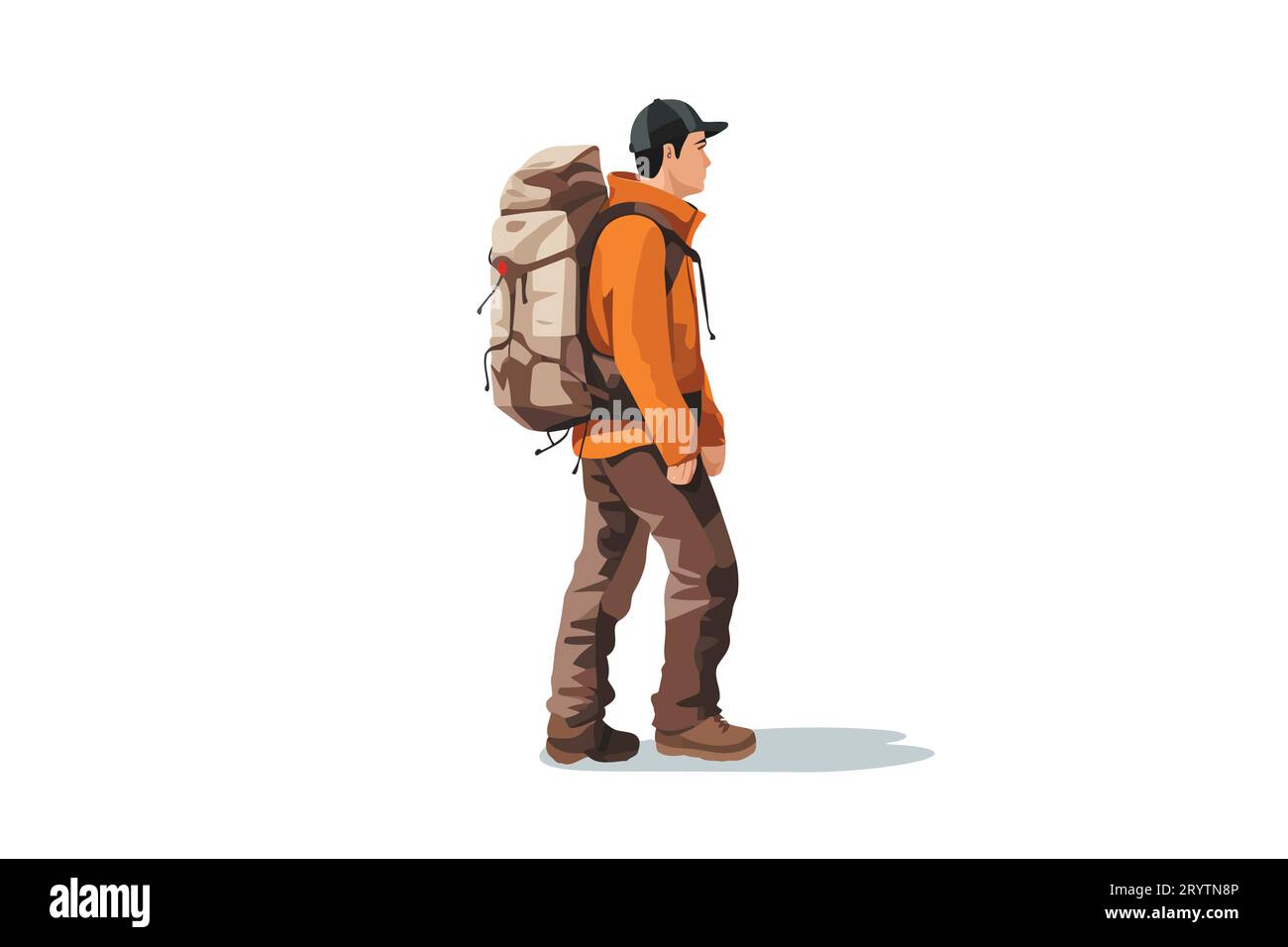 Cartoon black boy with backpack Cut Out Stock Images & Pictures - Alamy