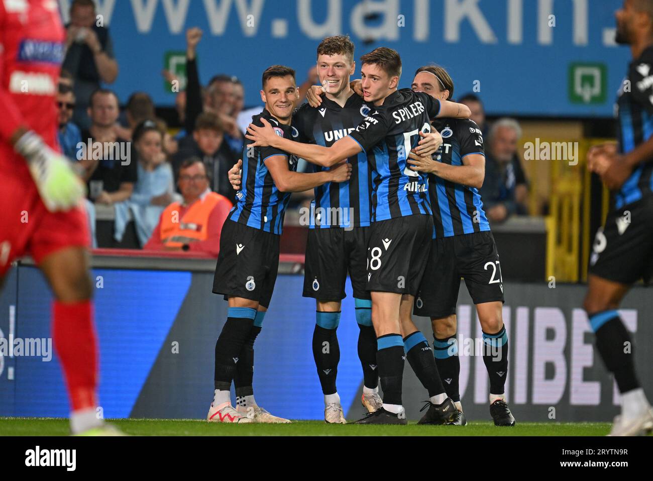 Brugge, Belgium. 01st Oct, 2023. Andreas Skov Olsen (7) of Club Brugge ...