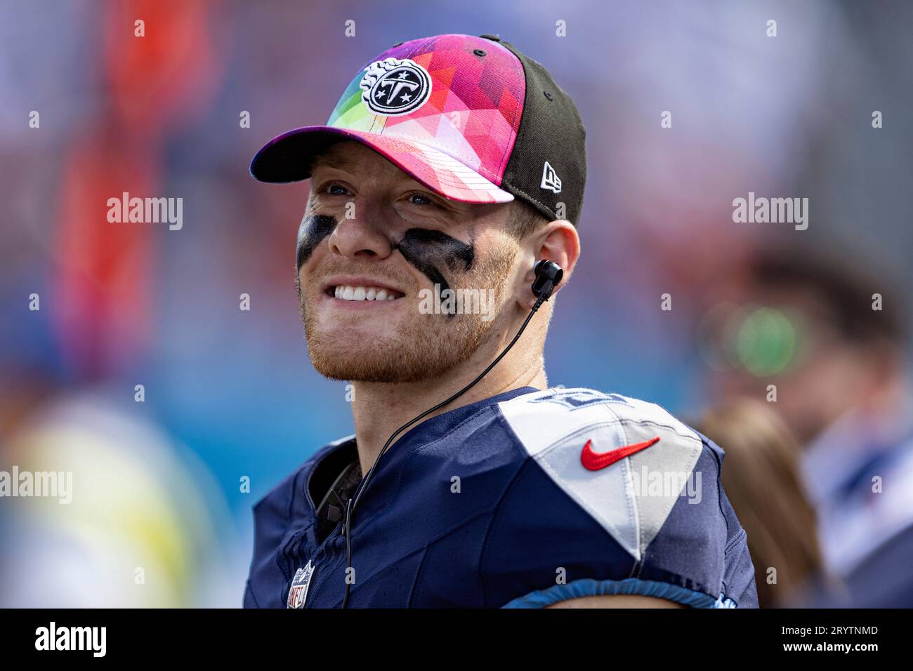 Tennessee quarterback Will Levis (8) watches a play on the Jumbotron ...