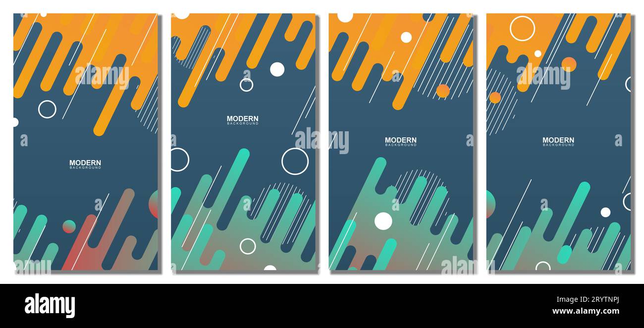 Abstract colorful template set background. Abstract background. Vector ...