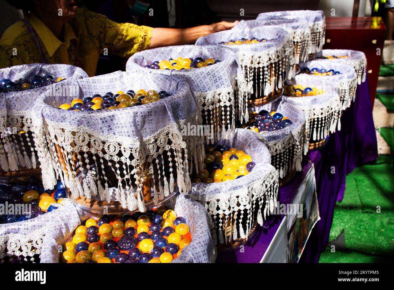 Ritual culture and old traditional rite offering decoration for build ...