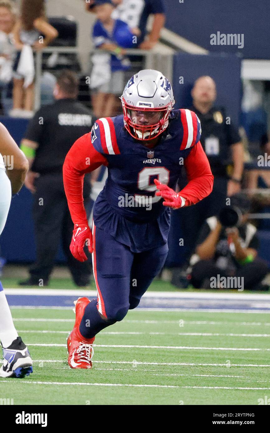 New England Patriots linebacker Matthew Judon (9) rushes the passer ...